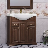 Тумба с раковиной Opadiris Риспекто 80 темное дерево 00-00006025 / 4620008198941 в интернет ...