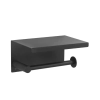 Держатель для туалетной бумаги Boheme Uno черный матовый (10971-B) в ...