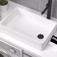 Раковина накладная Ceramalux 51х33 6250 белый в интернет магазине Santehnika-Room с доставкой и ...