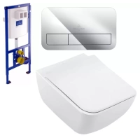Комплект подвесного унитаза с инсталляцией Villeroy&Boch Venticello ...