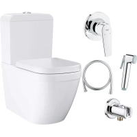 Комплект Унитаз-компакт Grohe Euro Ceramic 39338000 + Гигиенический душ ...
